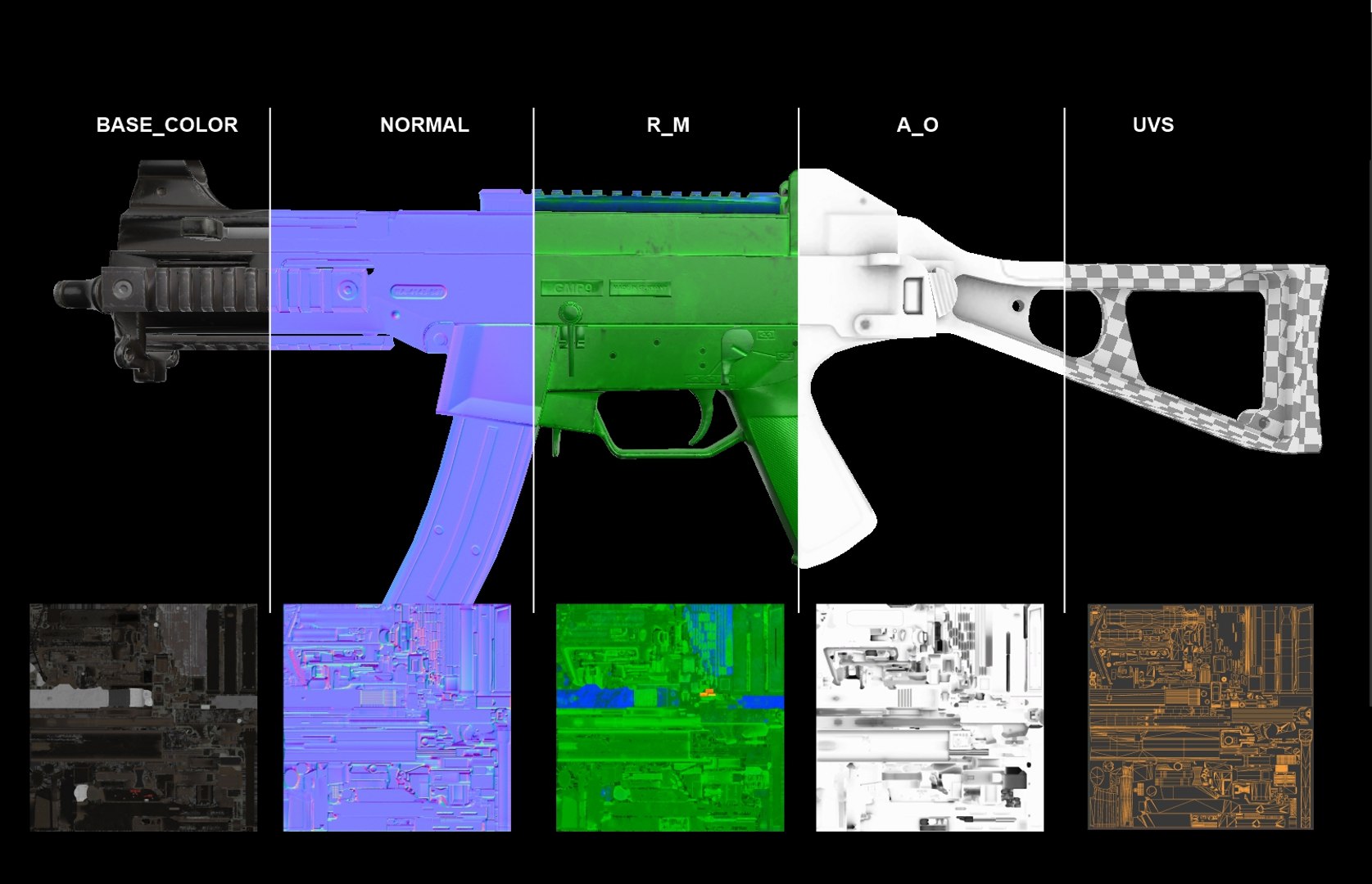 UMP9 GUN Low-poly 3D Model 3D Model - TurboSquid 2119039