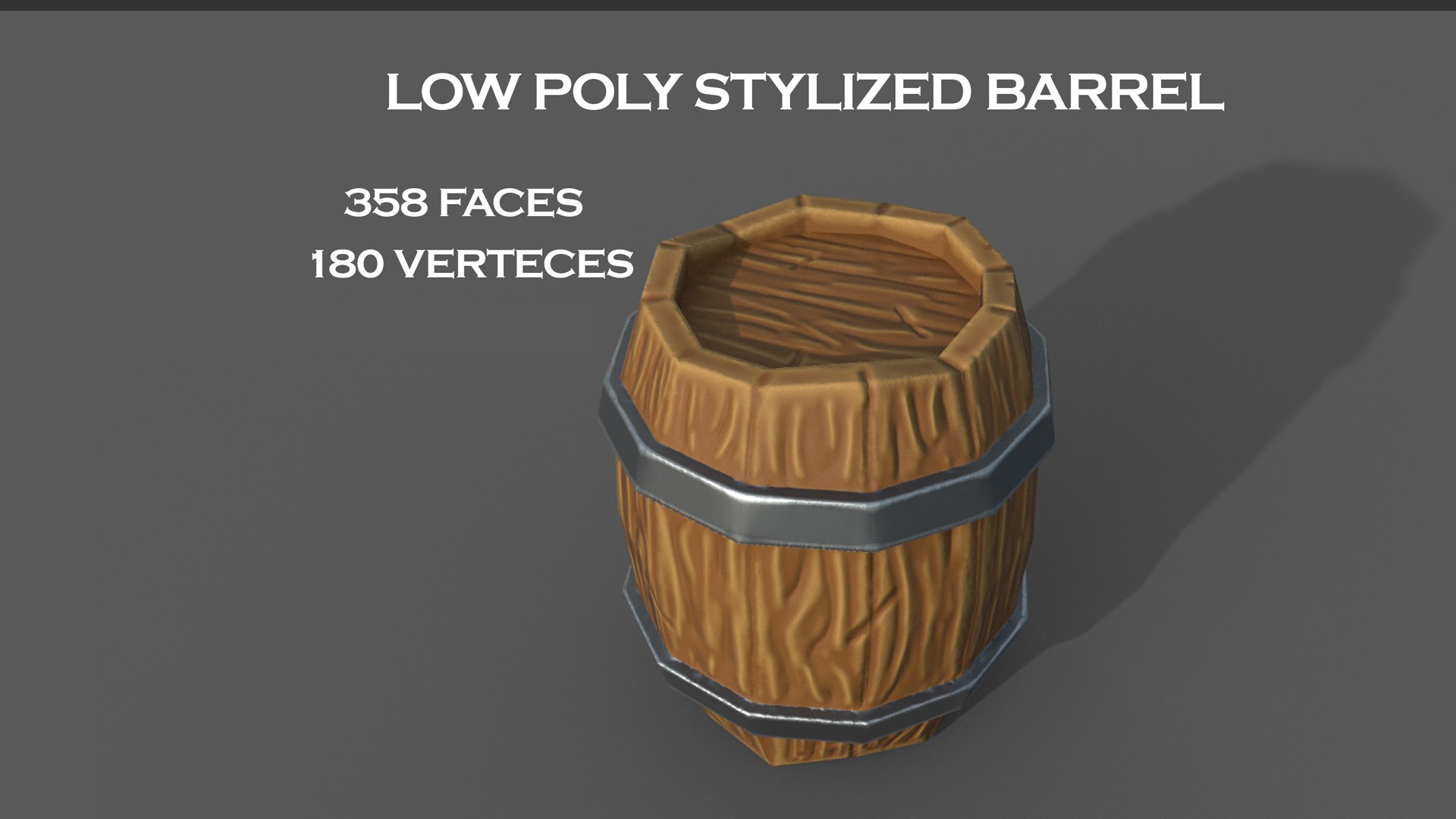 3D Stylized Barrel Model - TurboSquid 1623980