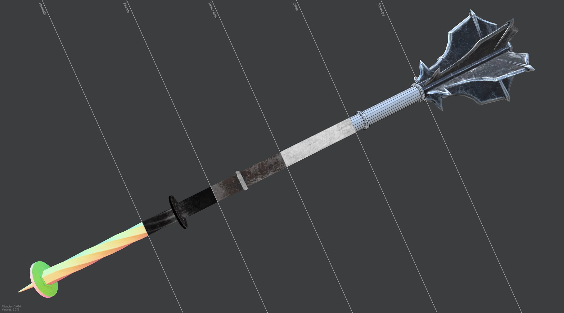Medieval Mace 3D - TurboSquid 2131672