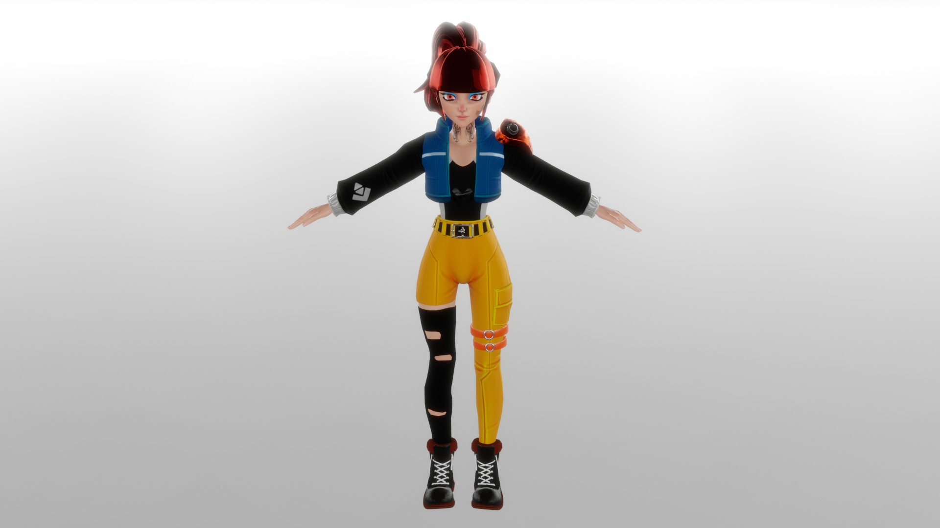 Cartoon Rigged Cute Dance Girl-Freya Character 3D Model 3D Model ...