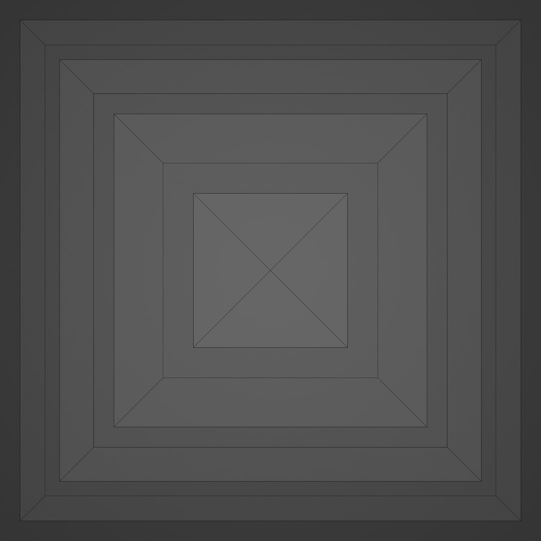 Pyramid Separated Into 4 Parts Model - TurboSquid 2038289