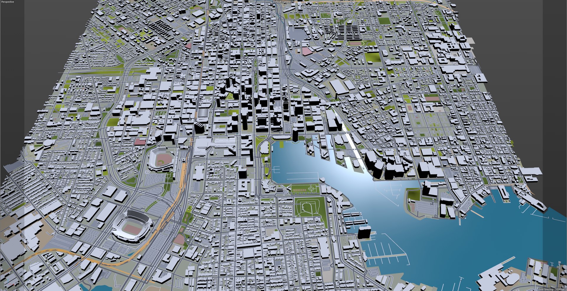 Baltimore Downtown Maryland USA 3D Model - TurboSquid 2184538