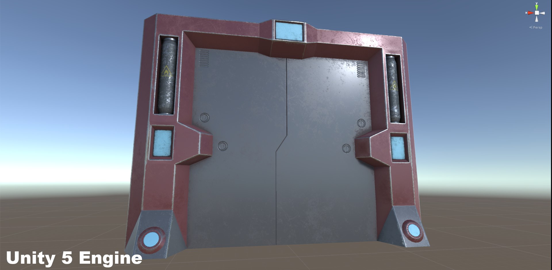 sci-fi gate 3d model