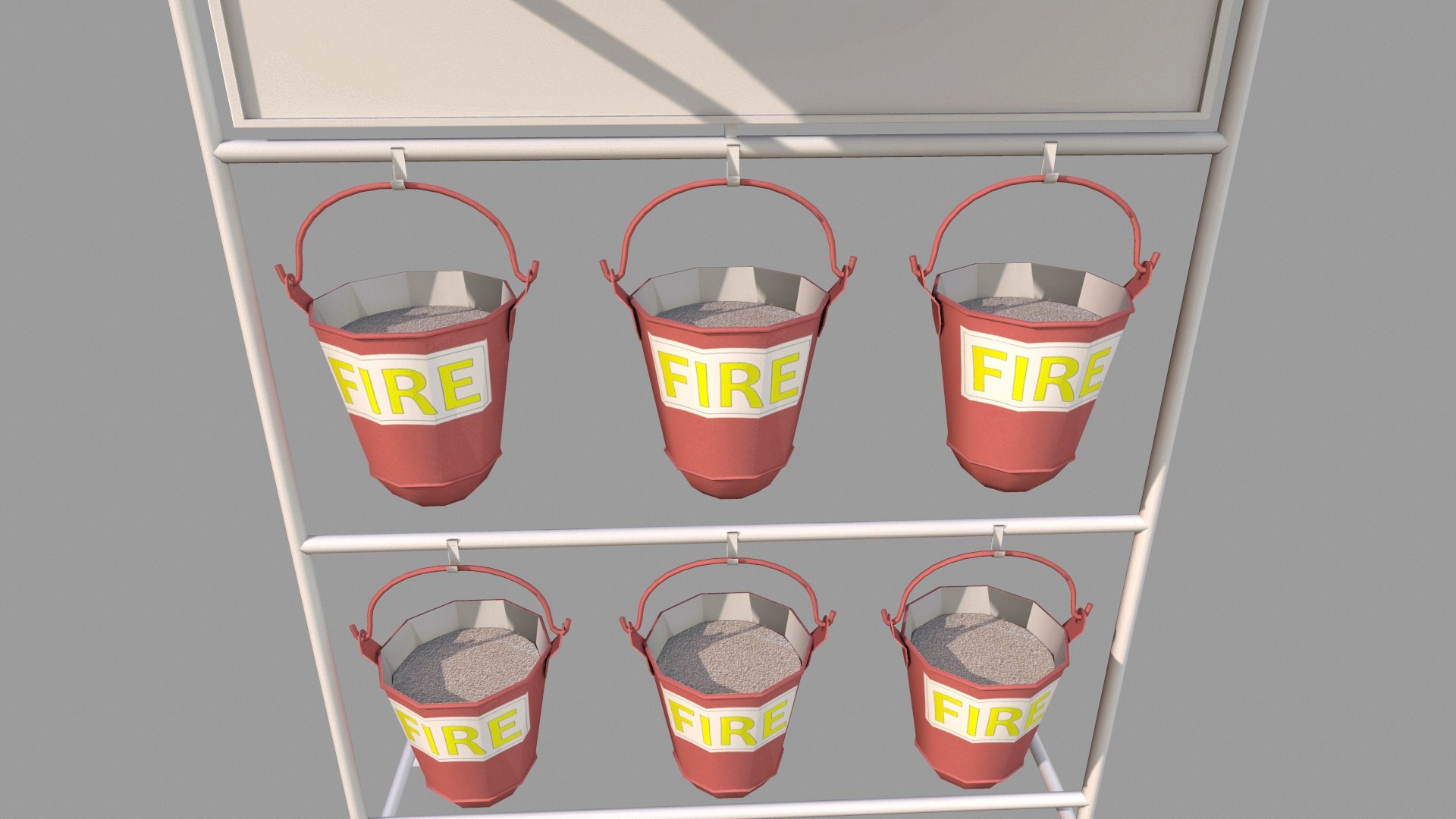 Fire Sand Buckets 3D Model - TurboSquid 2307605