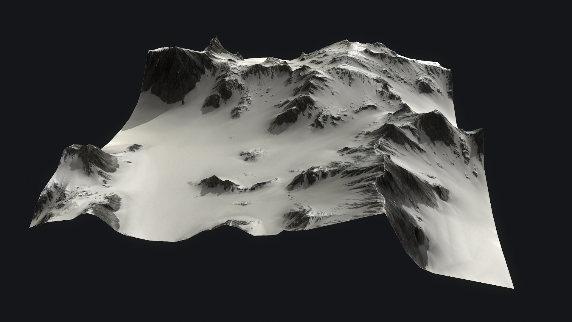 Mountains Background 3D Model - TurboSquid 1390831