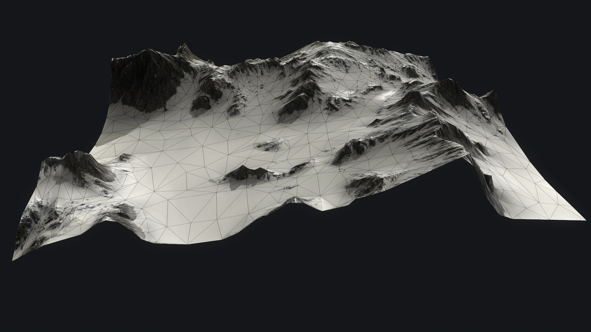 Mountains Background 3D Model - TurboSquid 1390831