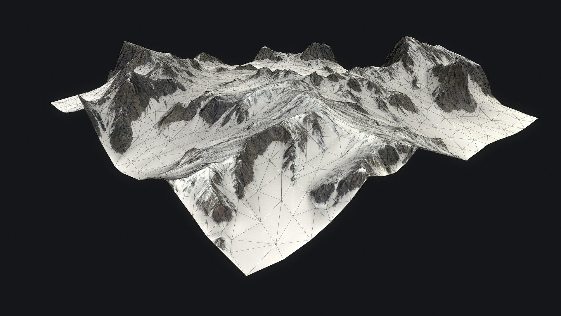 Mountains Background 3D Model - TurboSquid 1390831