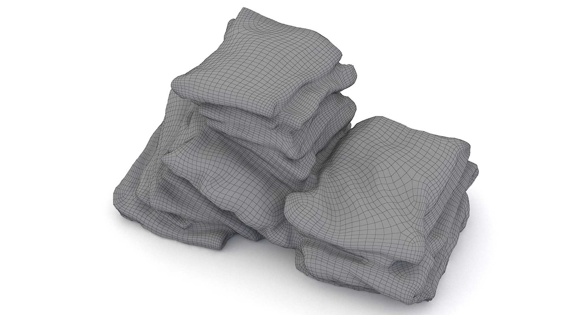 3D Pile Clothes Model - TurboSquid 1427577