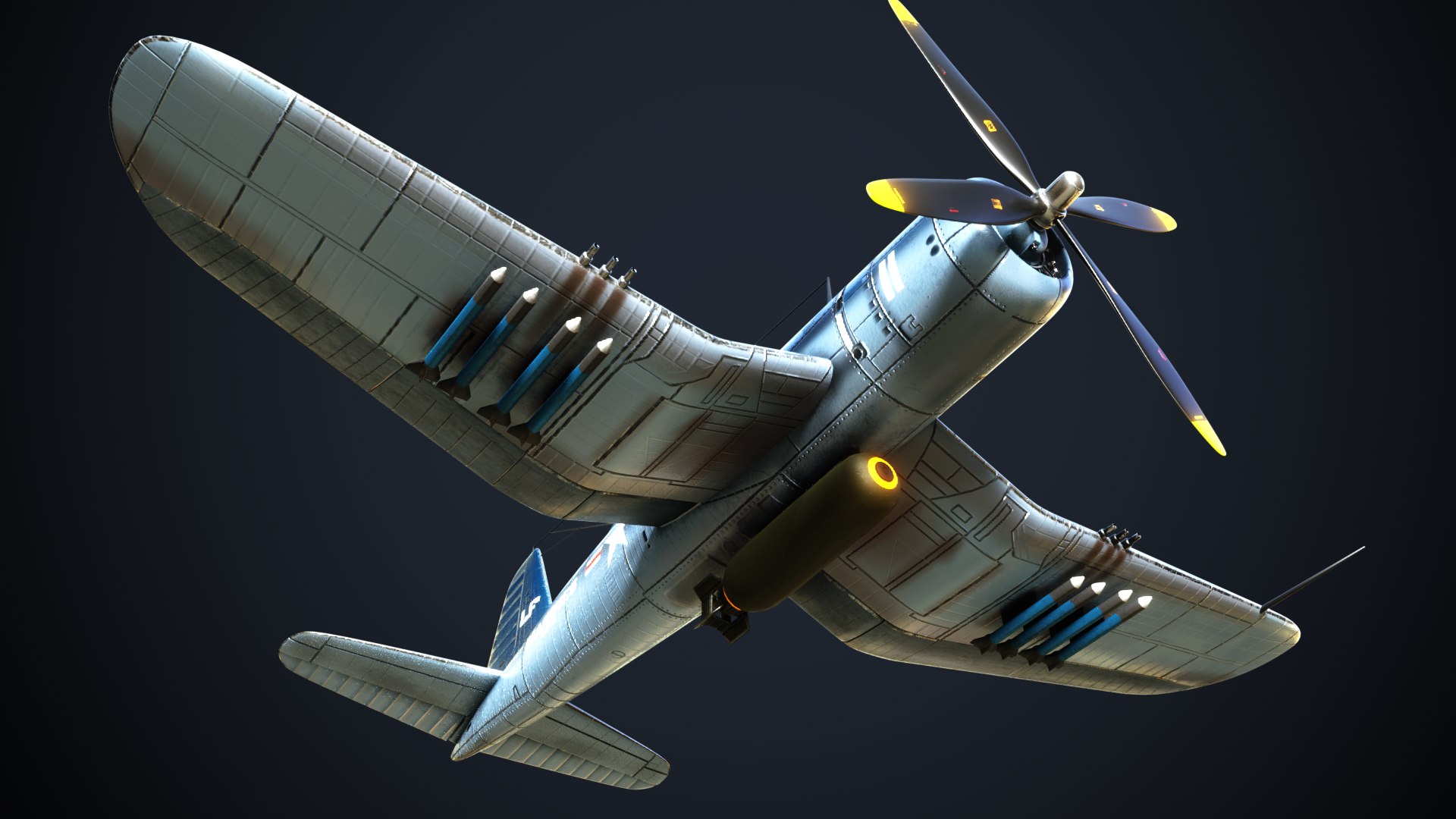 Vought F4u Corsair 3D Model - TurboSquid 1318204