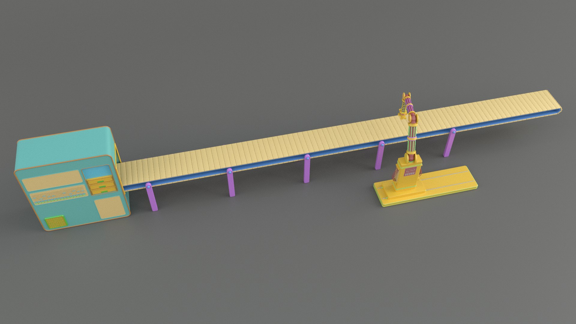 3D Cartoon Production Line - TurboSquid 2118513