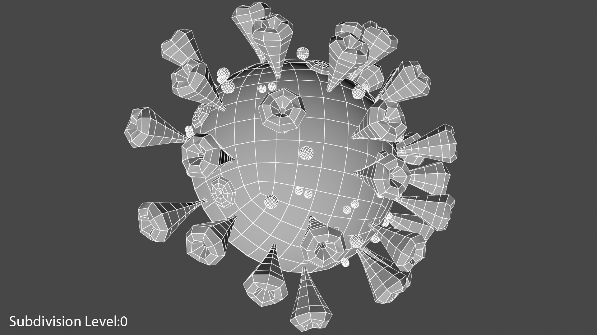 3D Corona Virus Cross Section - TurboSquid 1618773