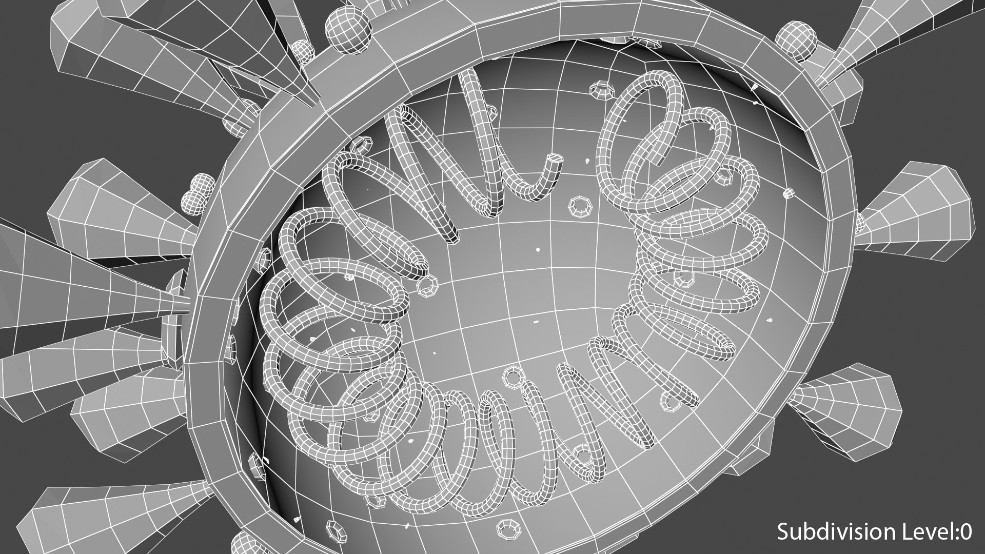3D Corona Virus Cross Section - TurboSquid 1618773
