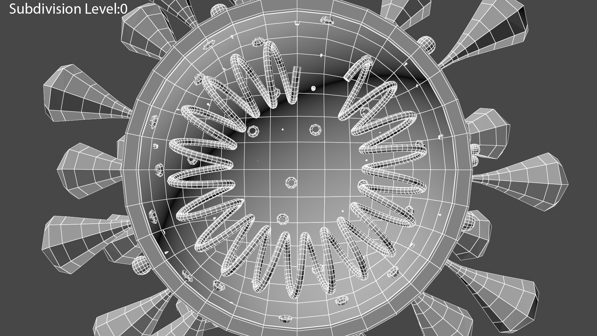 3D Corona Virus Cross Section - TurboSquid 1618773