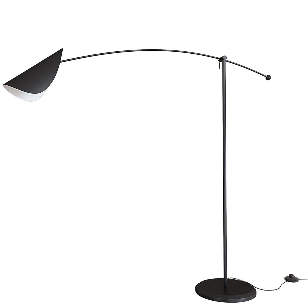 3D Funambule Adjustable Reading Arc Floor Lamp Model - TurboSquid 1850348