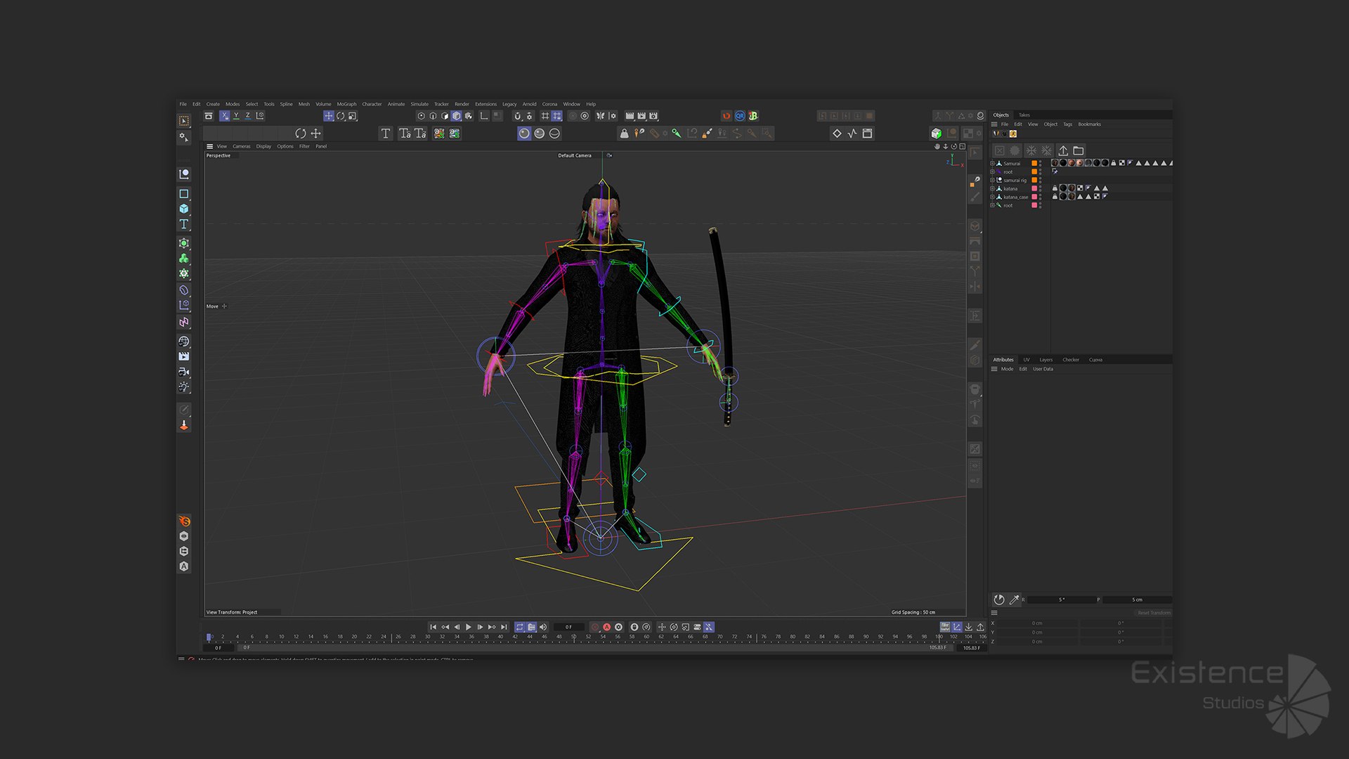 Samurai Takashi - Realistic Warrior - Animated Katana Master Character ...