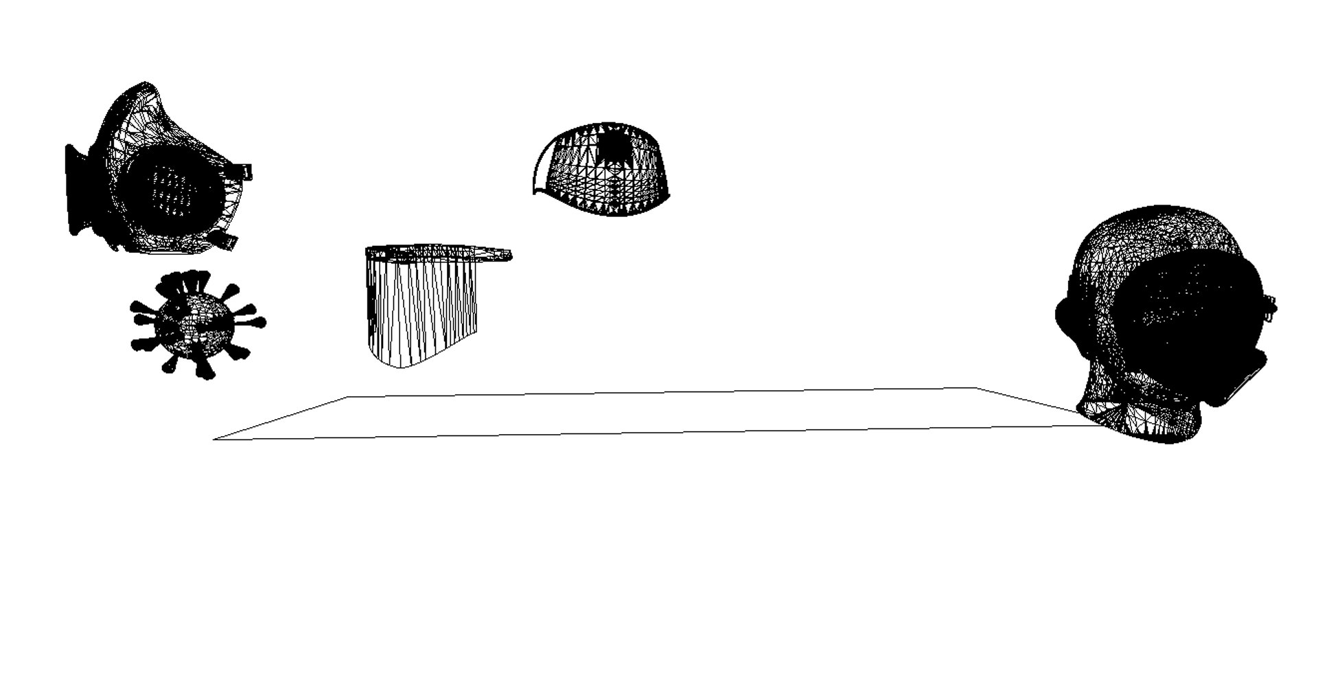 Free 3D Mask Virus Model - TurboSquid 1671436