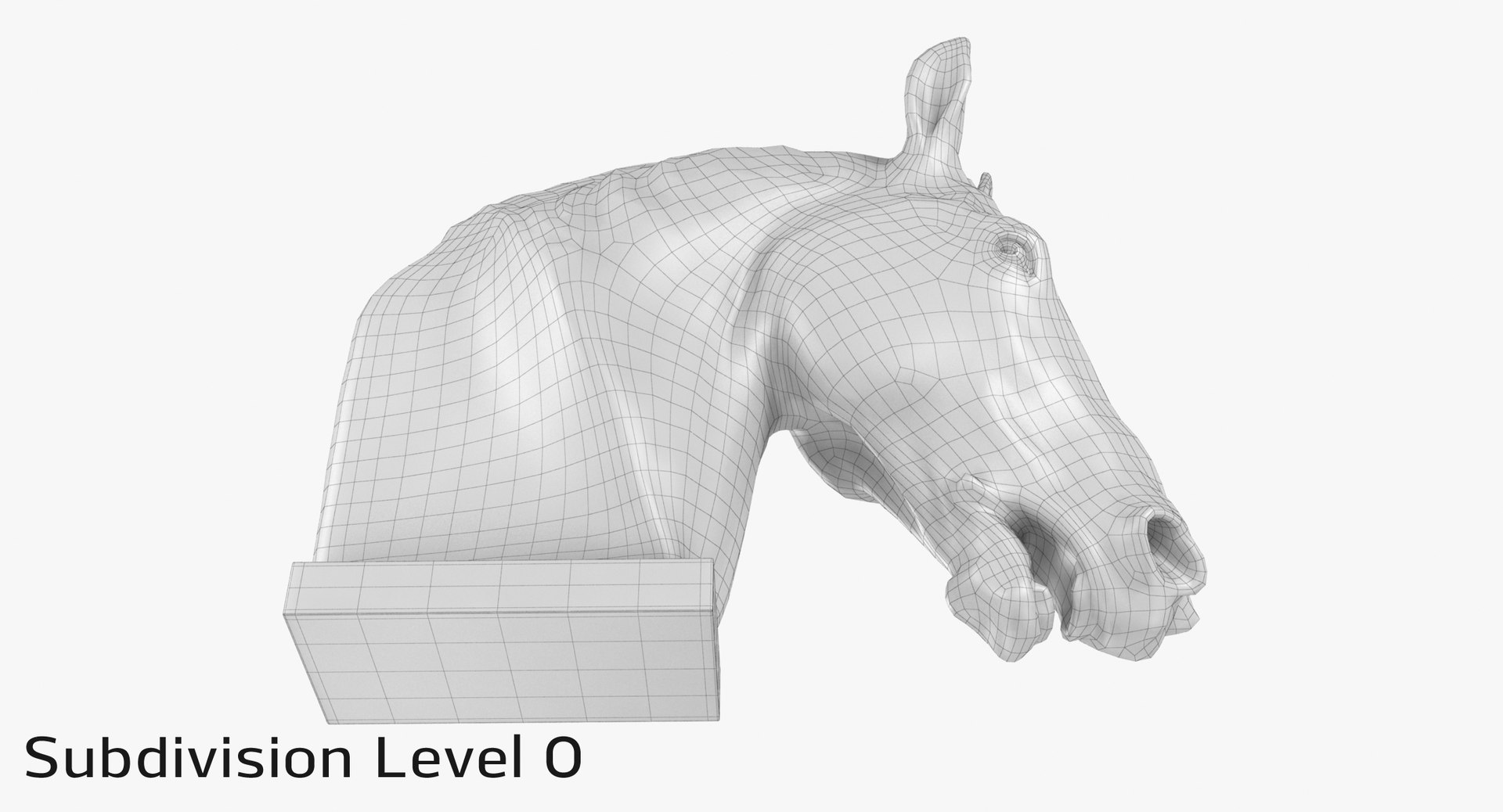 3D horse head sculpture model - TurboSquid 1482402