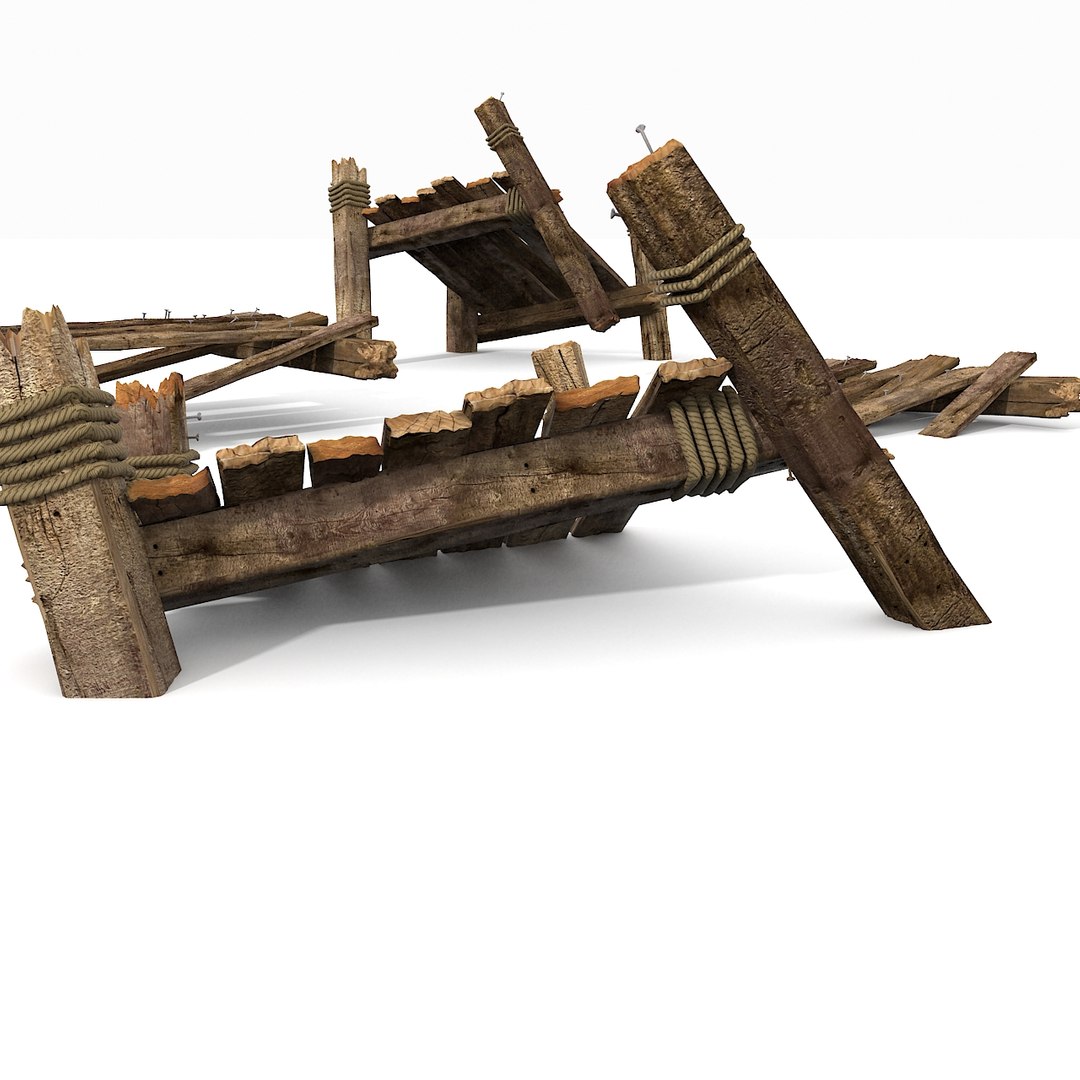 Wooden Water 3d Model