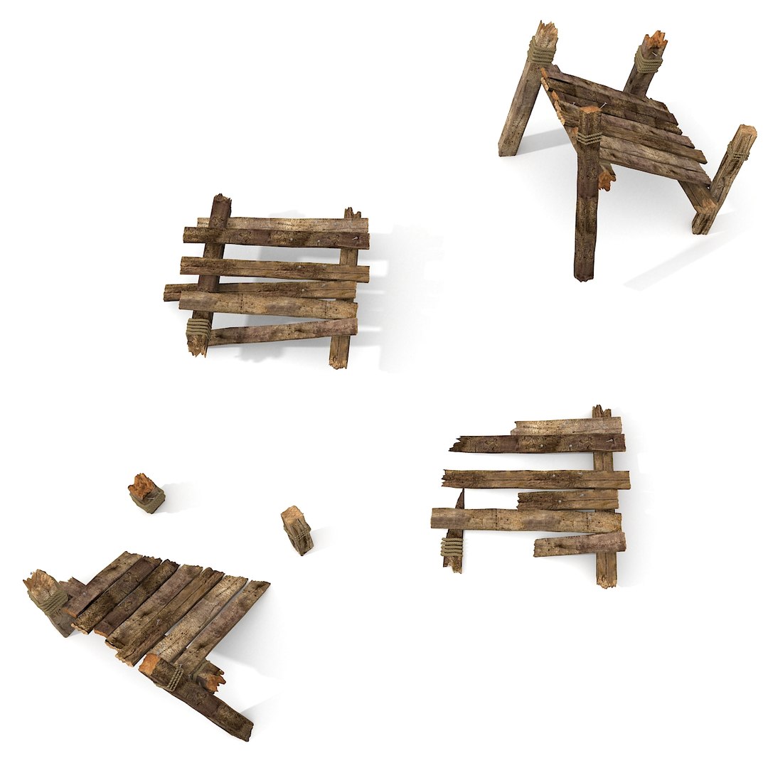 Wooden Water 3d Model