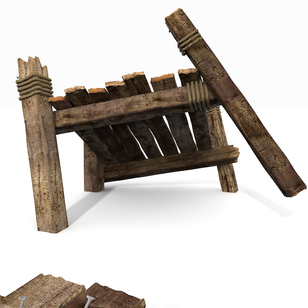 Wooden Water 3d Model