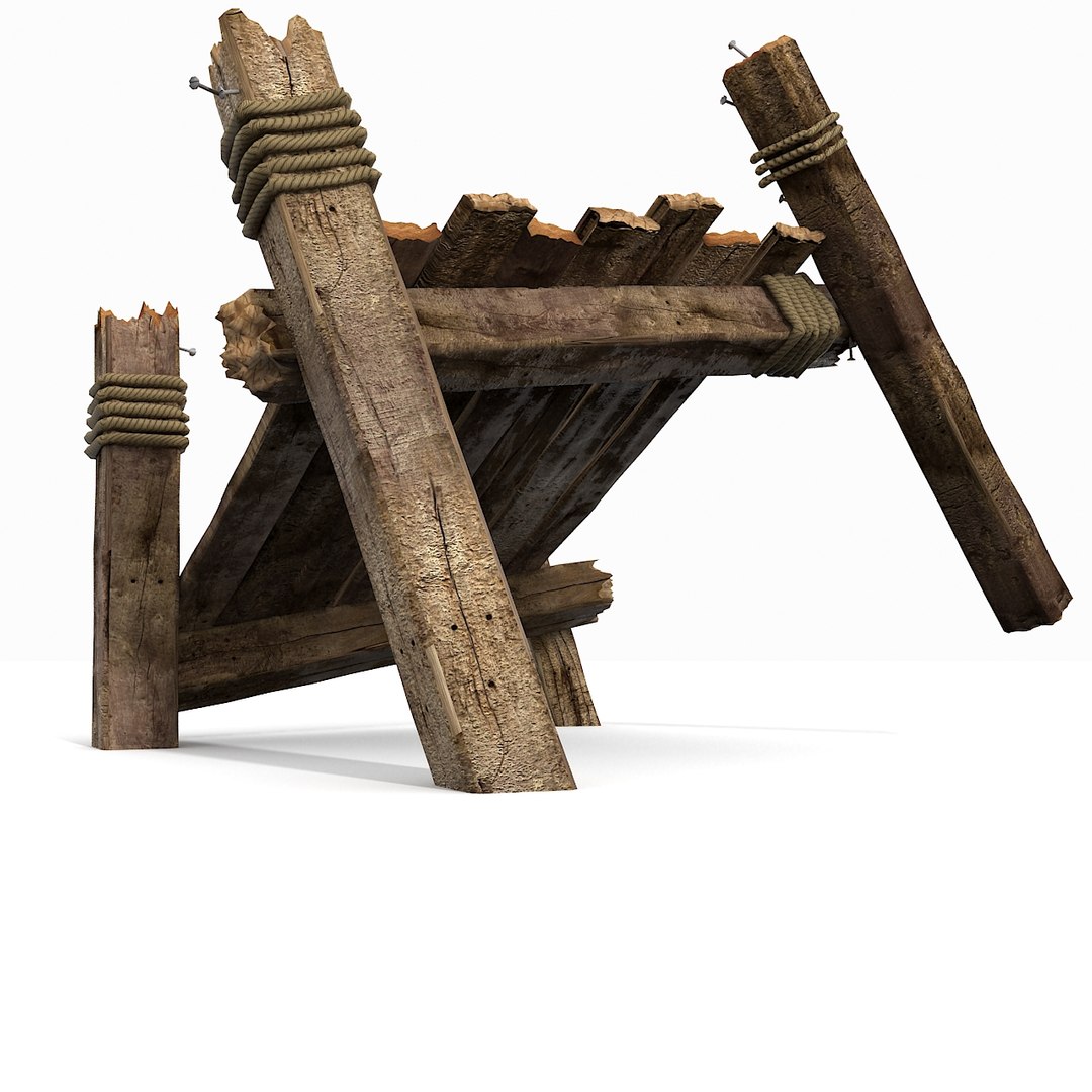 Wooden Water 3d Model