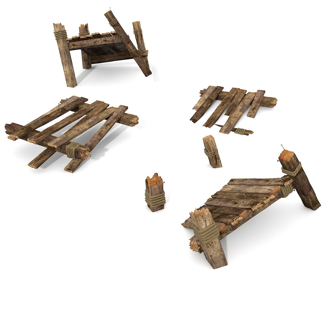 Wooden Water 3d Model