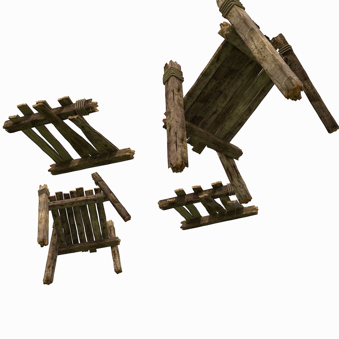 Wooden Water 3d Model