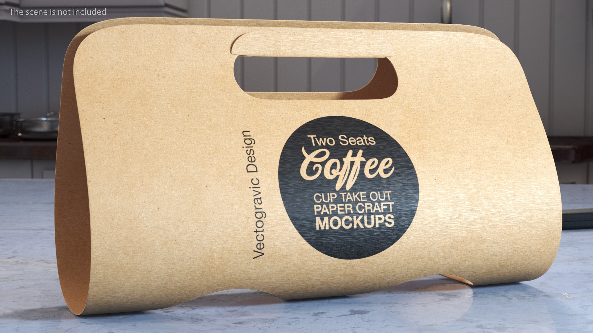 Mockup Two Seats Paper Cup Carrier 3D - TurboSquid 1967523