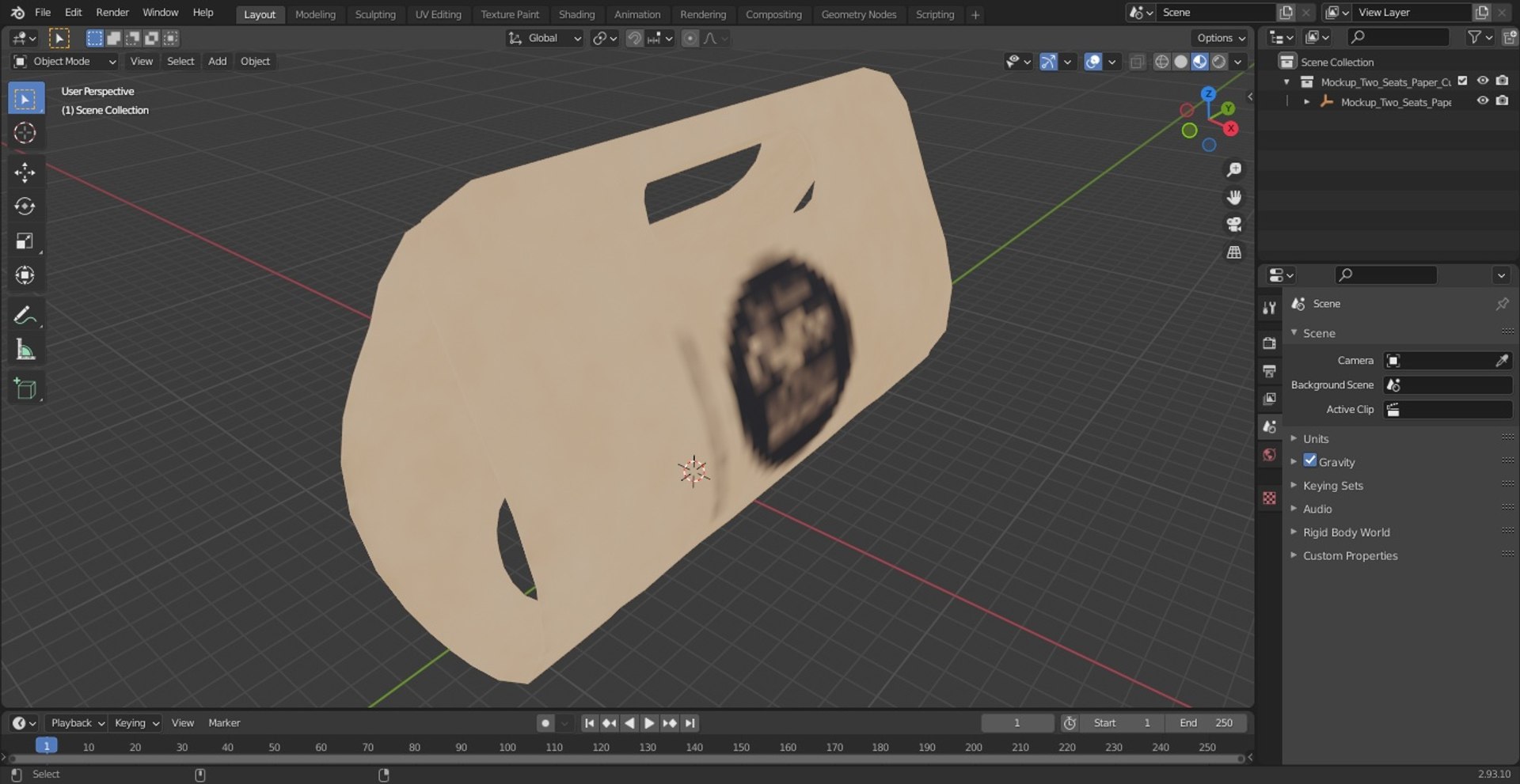 Mockup Two Seats Paper Cup Carrier 3D - TurboSquid 1967523