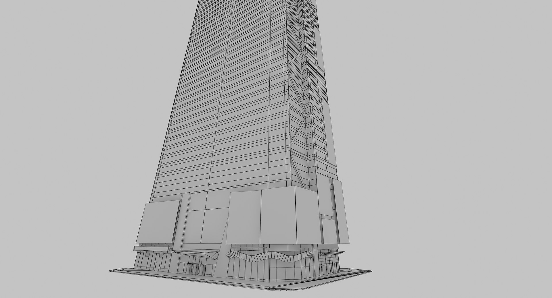 3D Times Square Tower Low Poly - TurboSquid 1816898