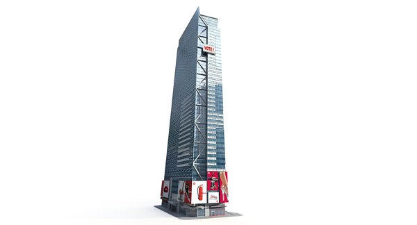 3D Times Square Tower Low Poly - TurboSquid 1816898