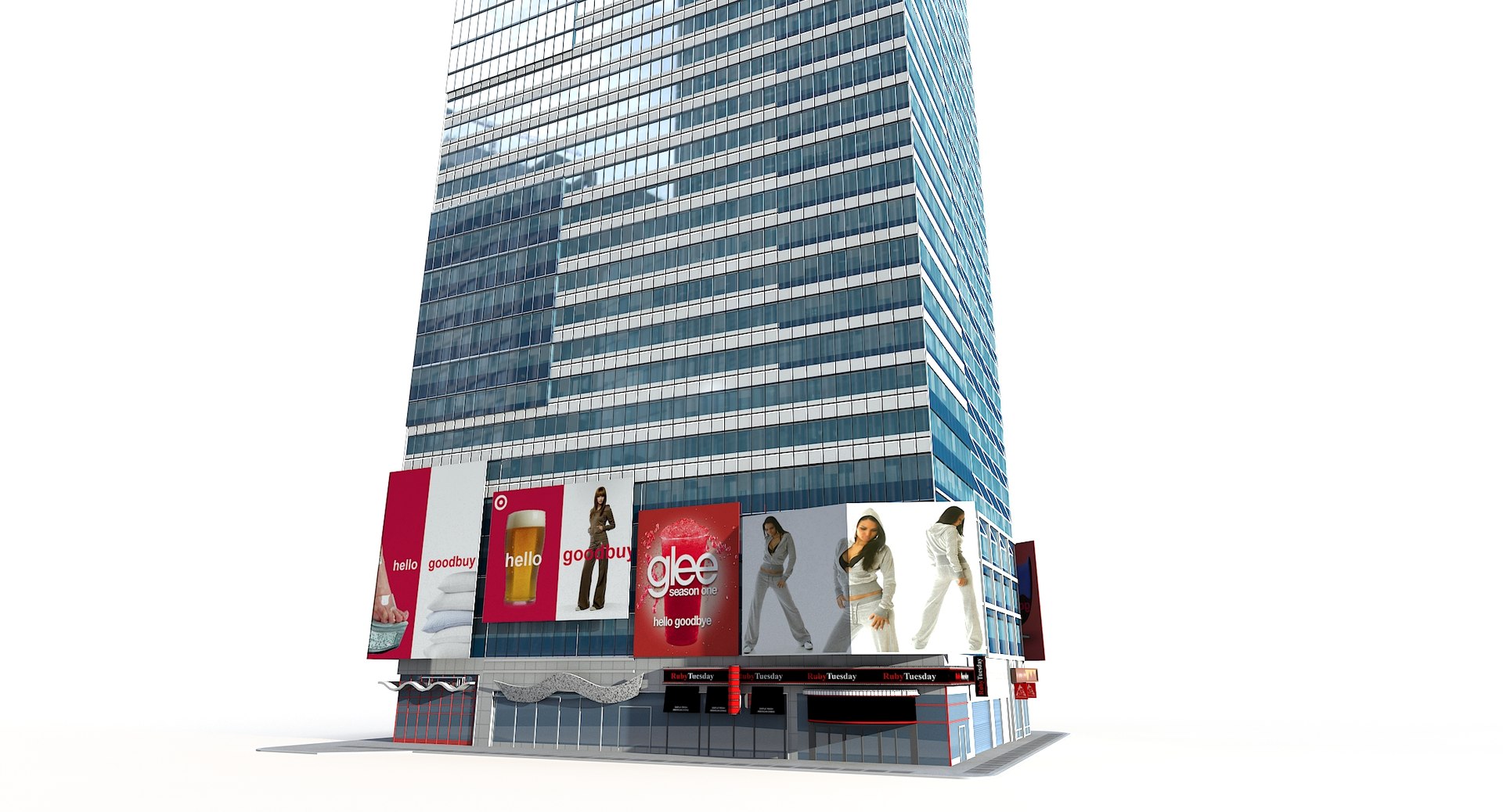 3D Times Square Tower Low Poly - TurboSquid 1816898