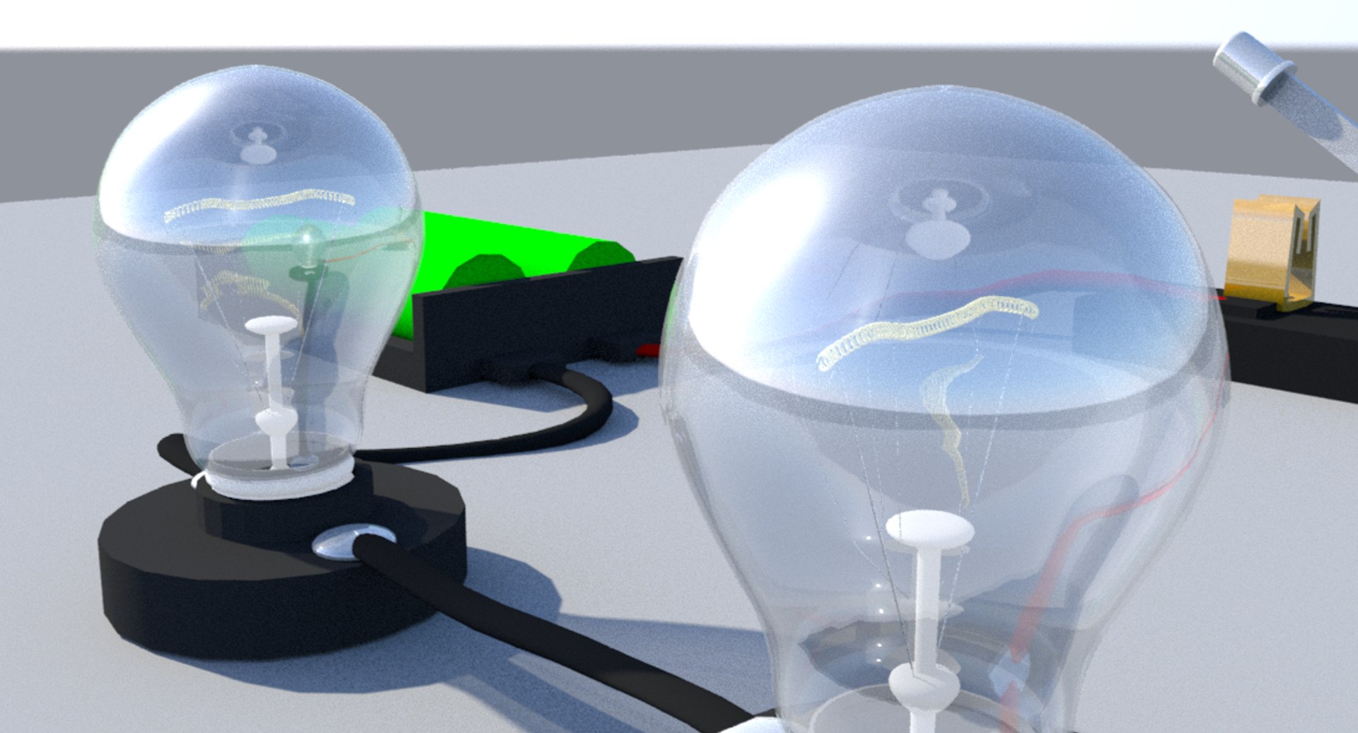 Simple Series Circuit 3D Model - TurboSquid 1321649