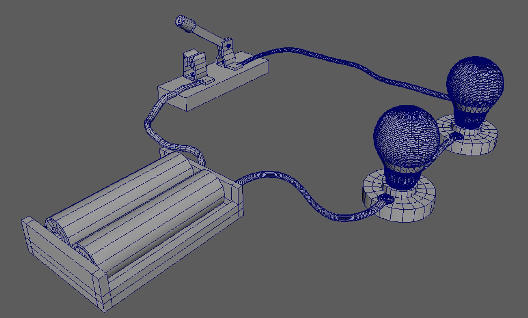 Simple Series Circuit 3D Model - TurboSquid 1321649