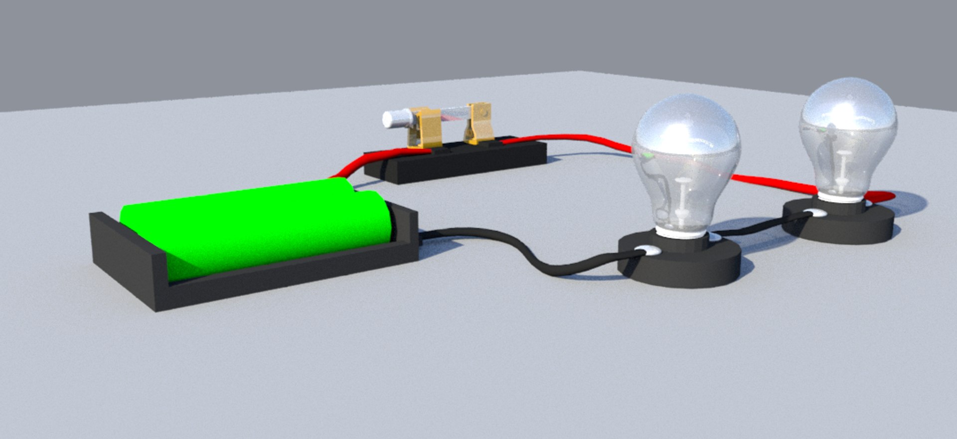 Simple Series Circuit 3D Model - TurboSquid 1321649