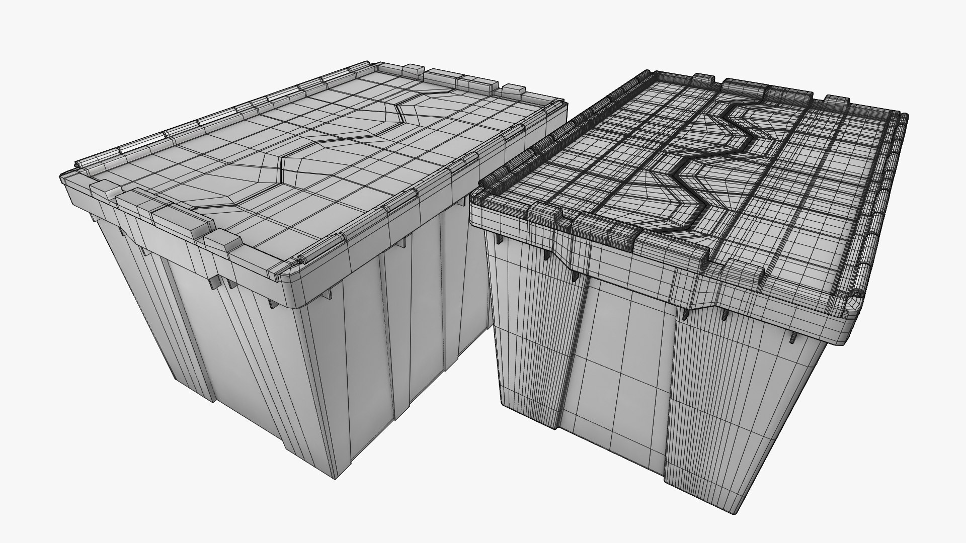 Plastic Container 3d Model