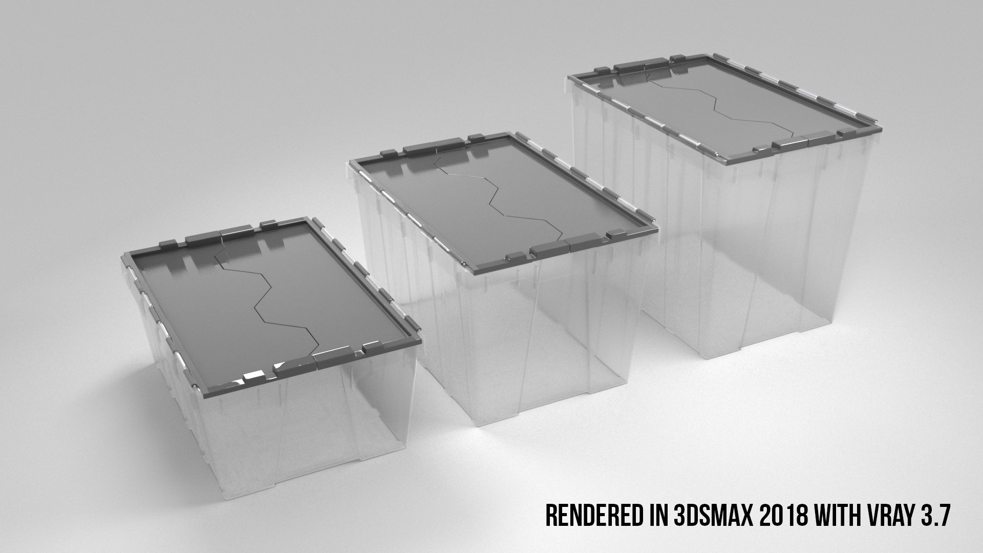 Plastic Container 3d Model