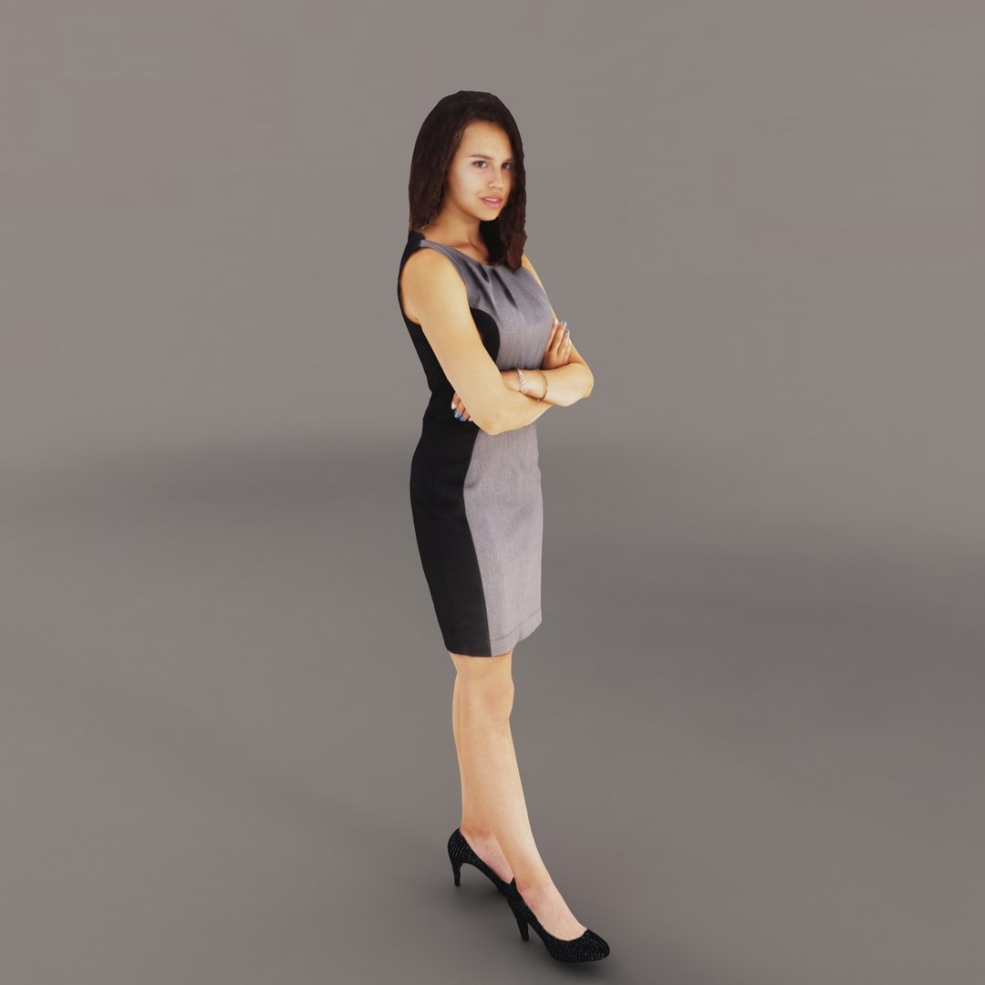 woman businesswoman business 3d model