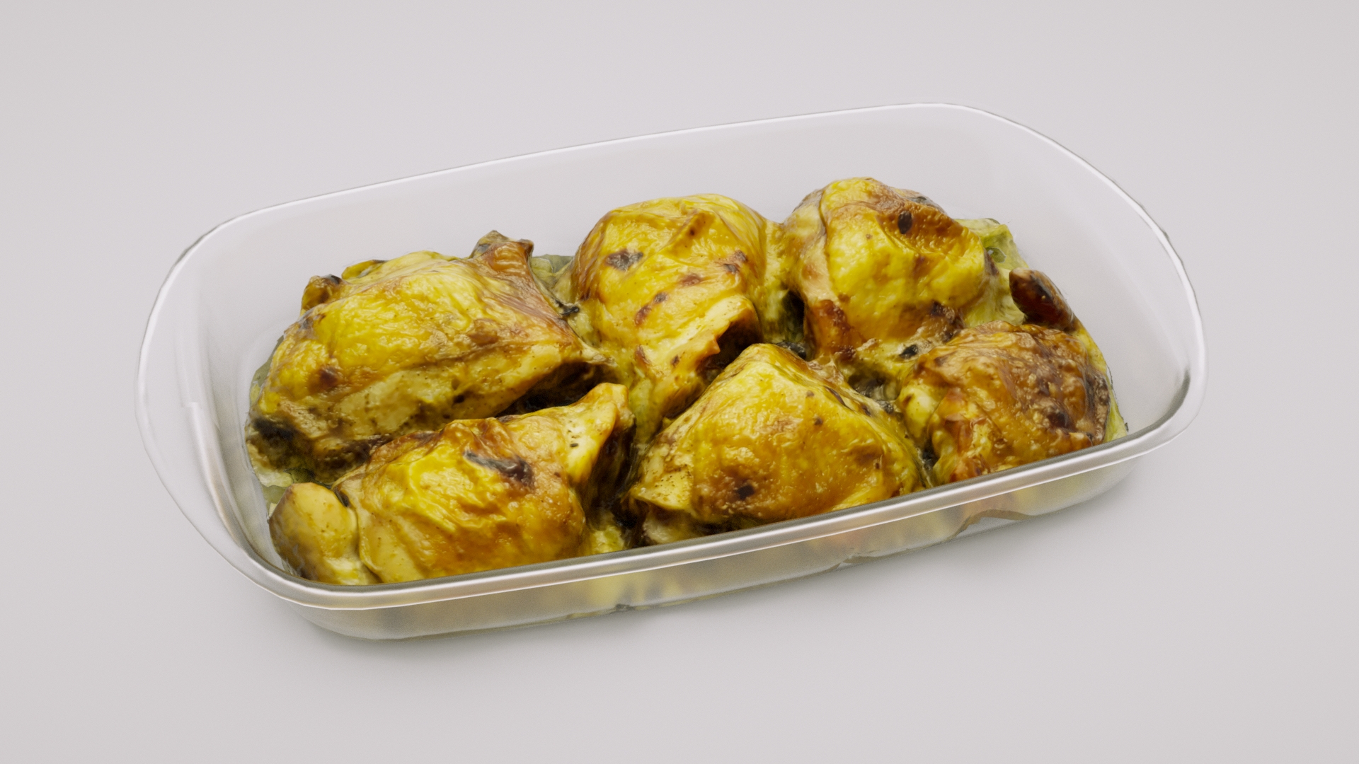 Baked chicken meat 3D model - TurboSquid 2021296