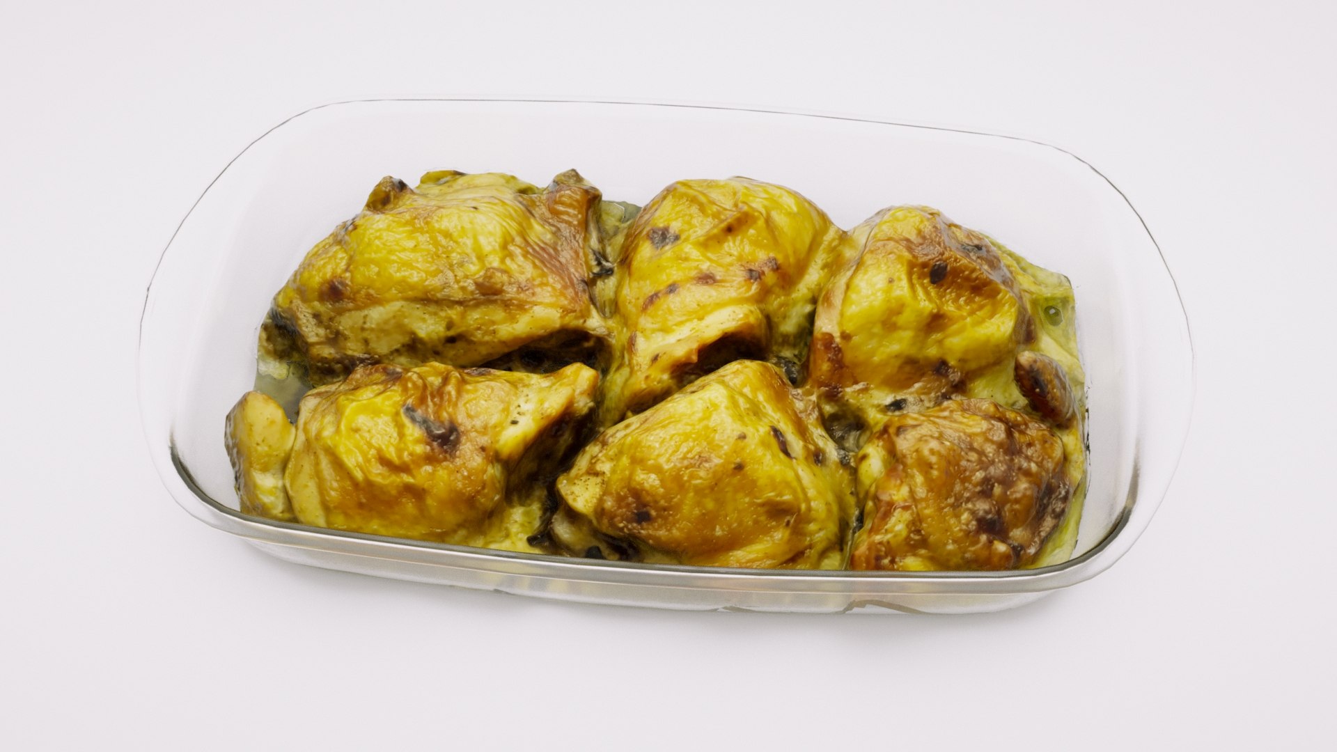 Baked chicken meat 3D model - TurboSquid 2021296