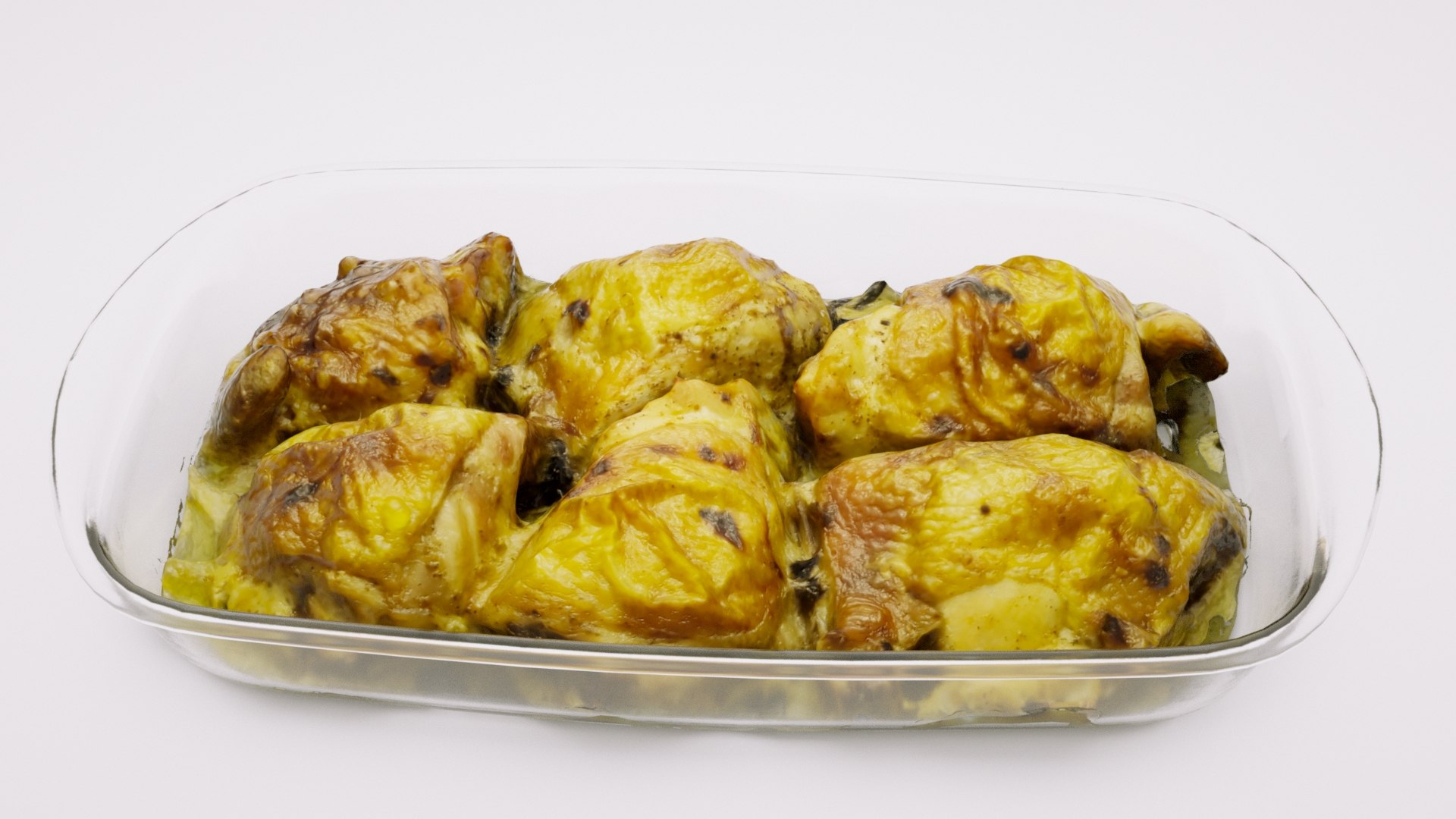 Baked chicken meat 3D model - TurboSquid 2021296