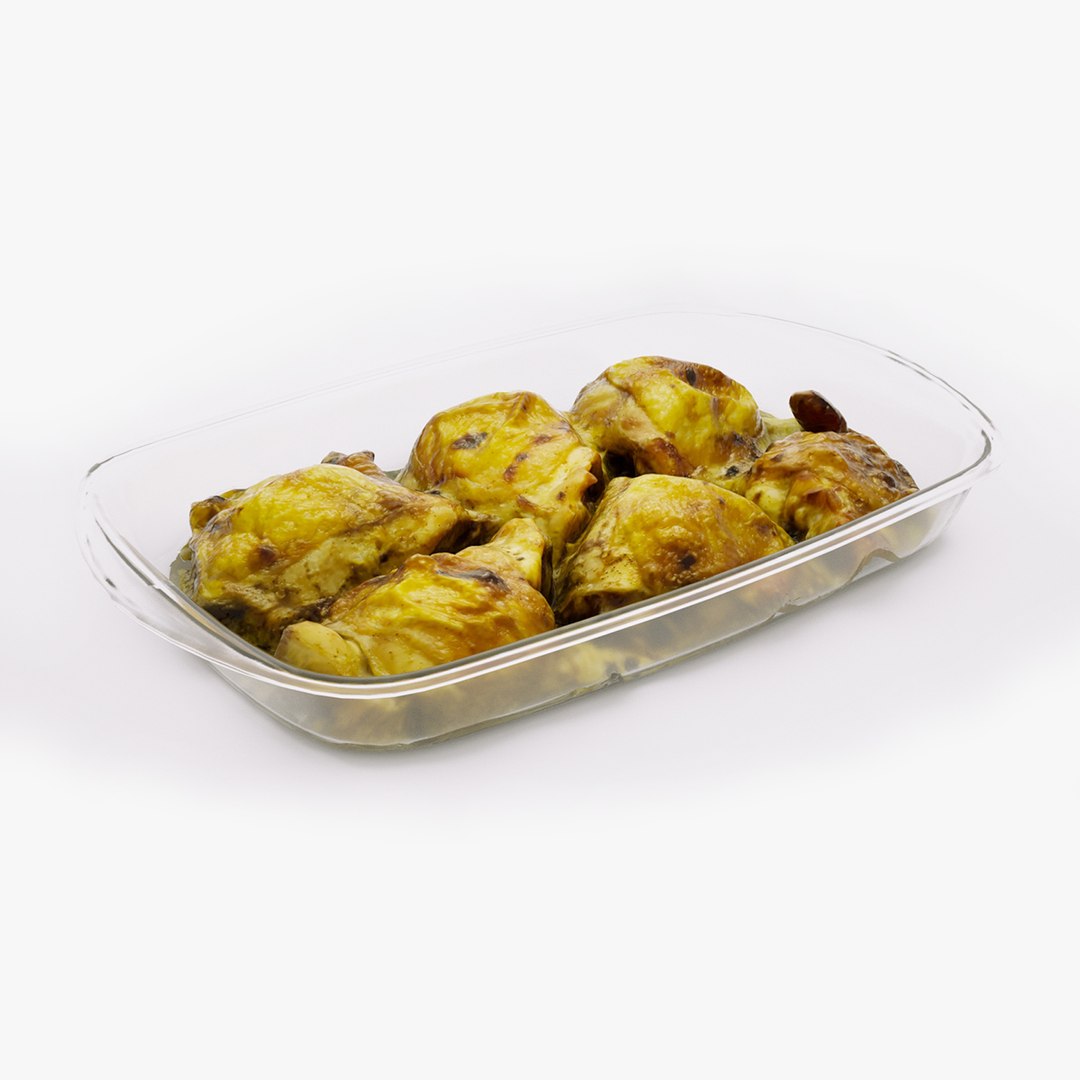 Baked chicken meat 3D model - TurboSquid 2021296
