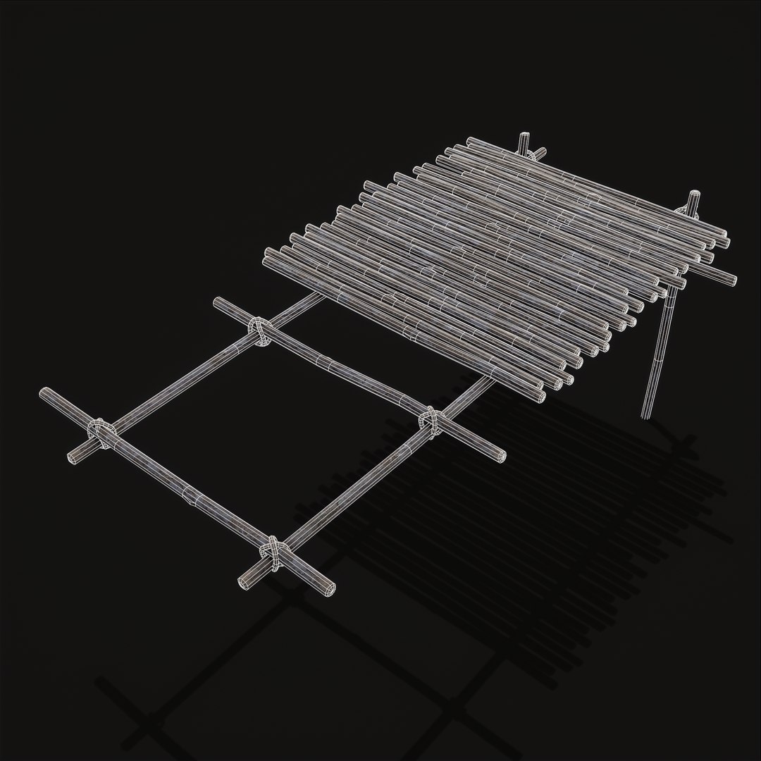 3D Primitive Tree Tied Fish Skinning Table Model - TurboSquid 1930308