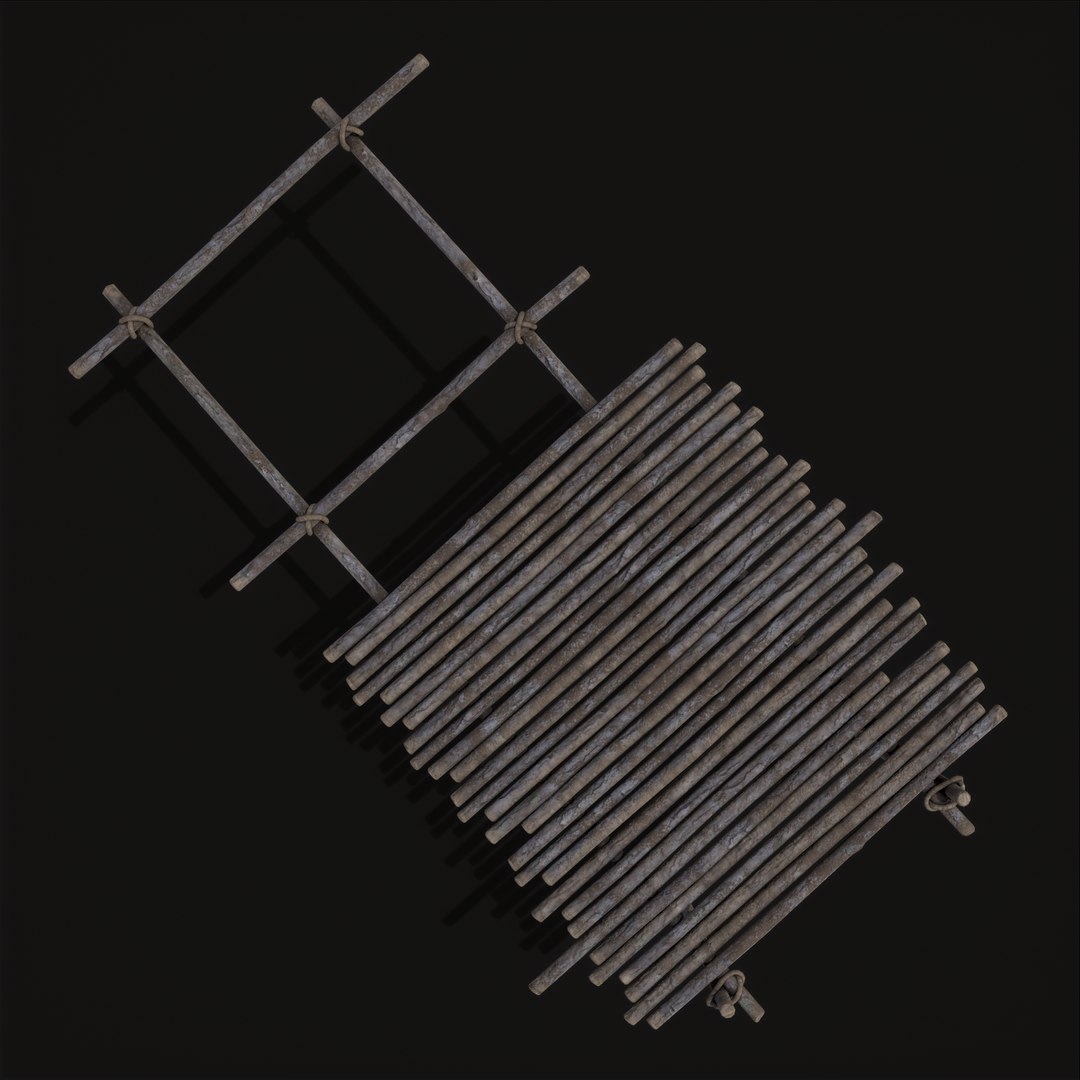 3D Primitive Tree Tied Fish Skinning Table Model - TurboSquid 1930308