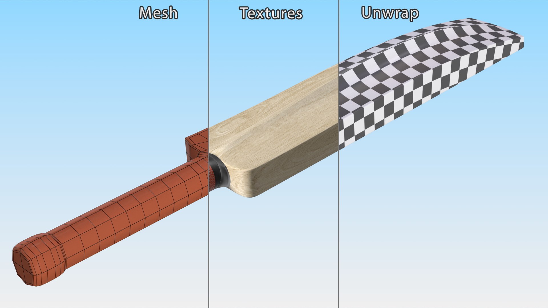 3D Classic Cricket Bat Model - TurboSquid 2161350