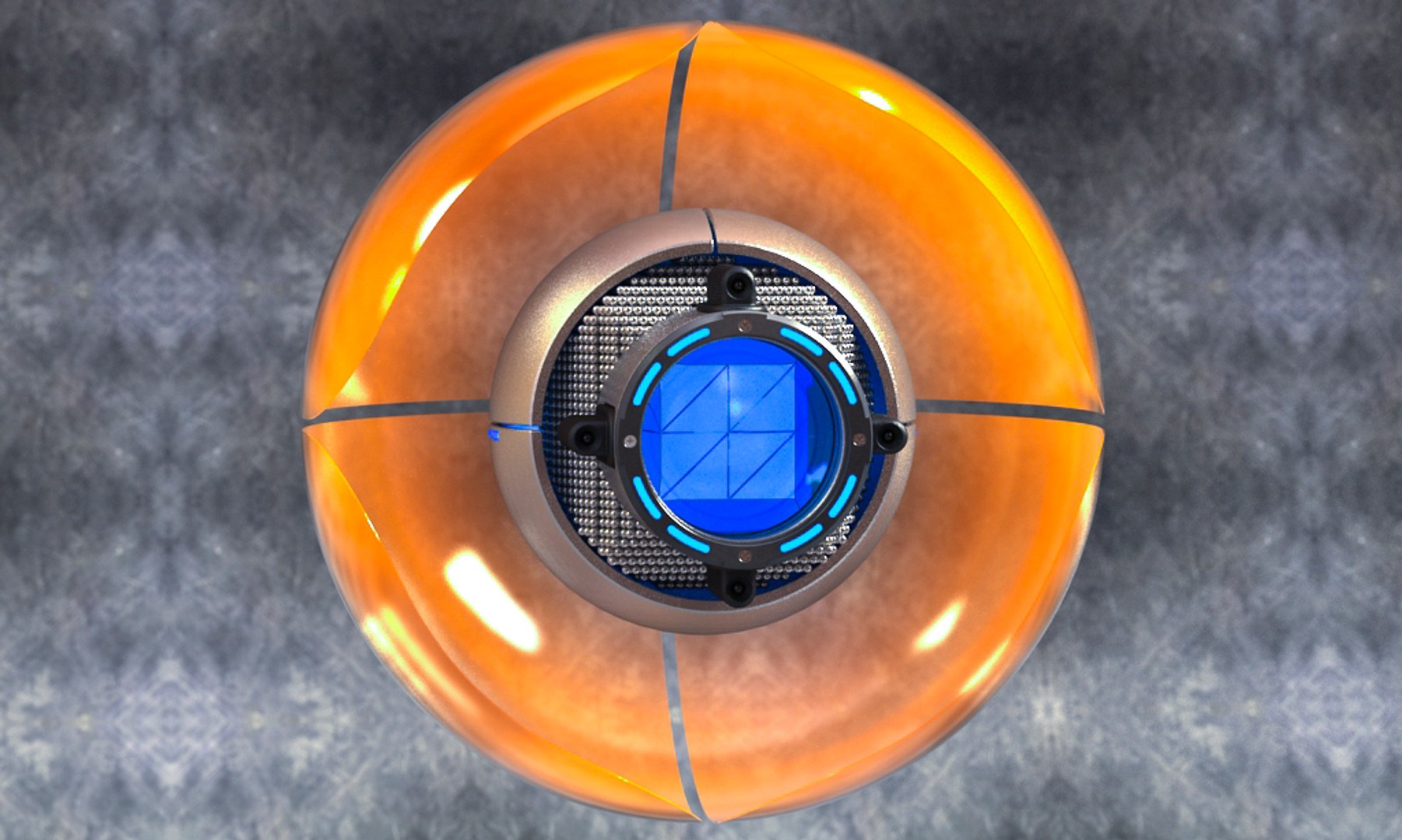 3d Model Of Sci-fi Sphere