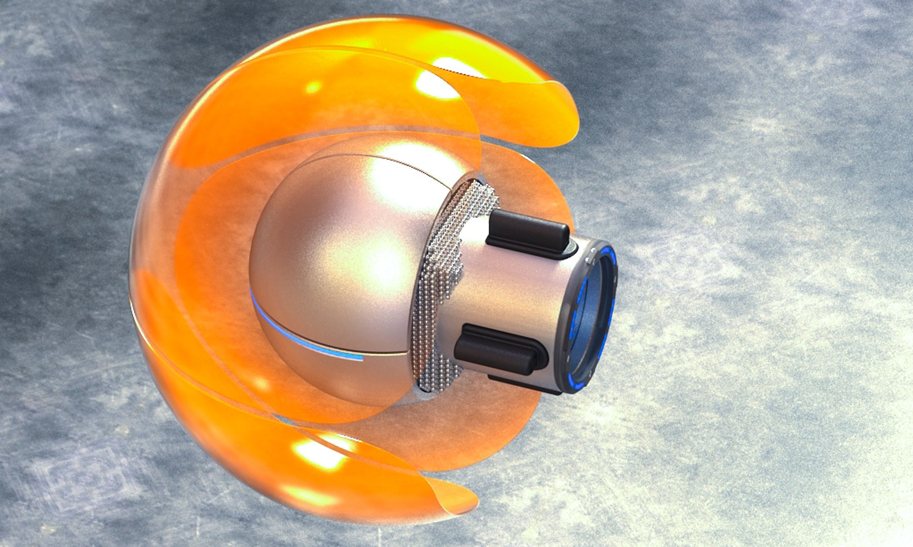 3d Model Of Sci-fi Sphere