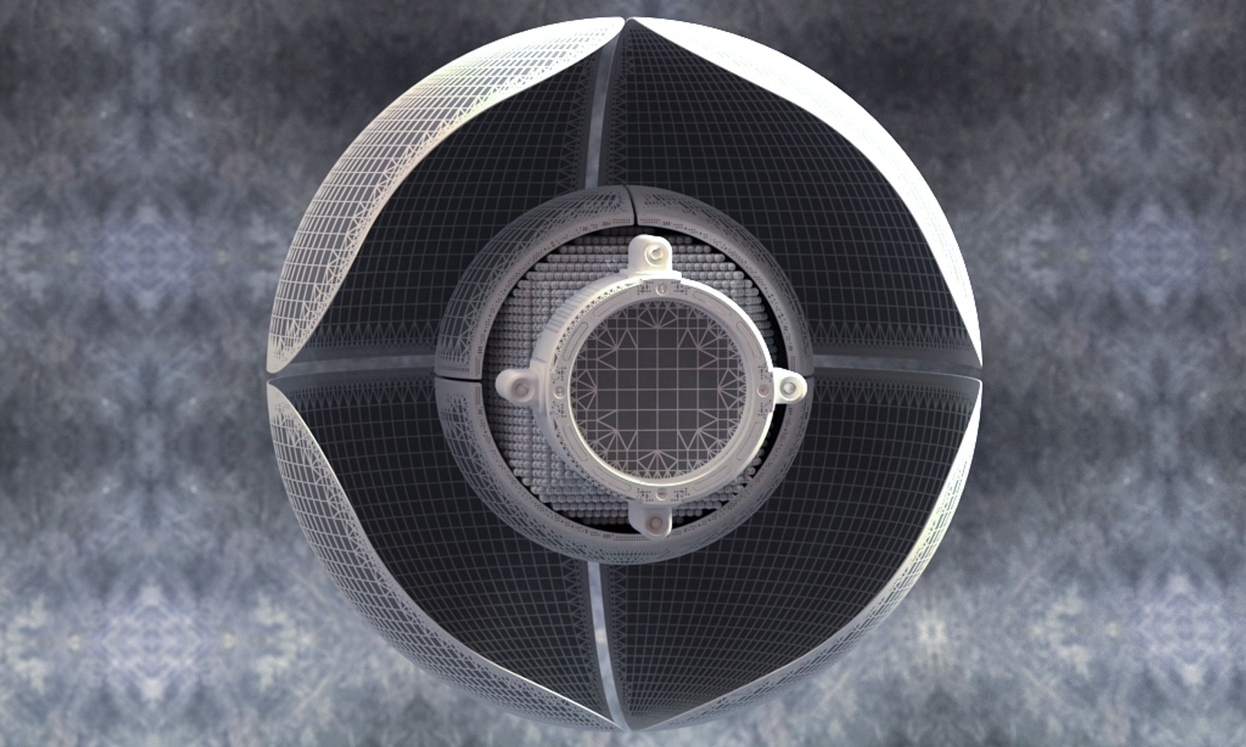 3d Model Of Sci-fi Sphere