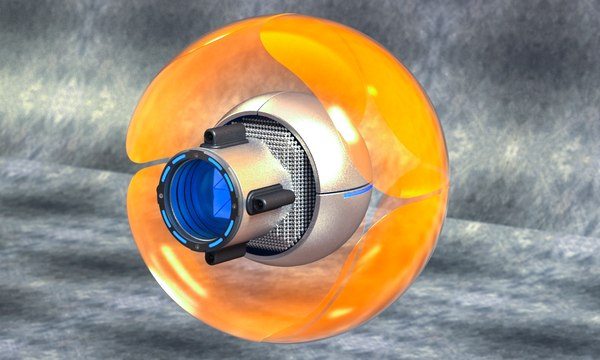 3d model of sci-fi sphere