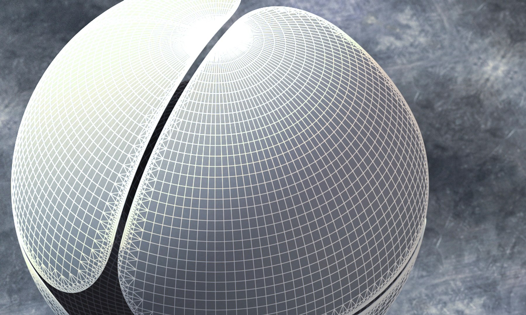3d Model Of Sci-fi Sphere